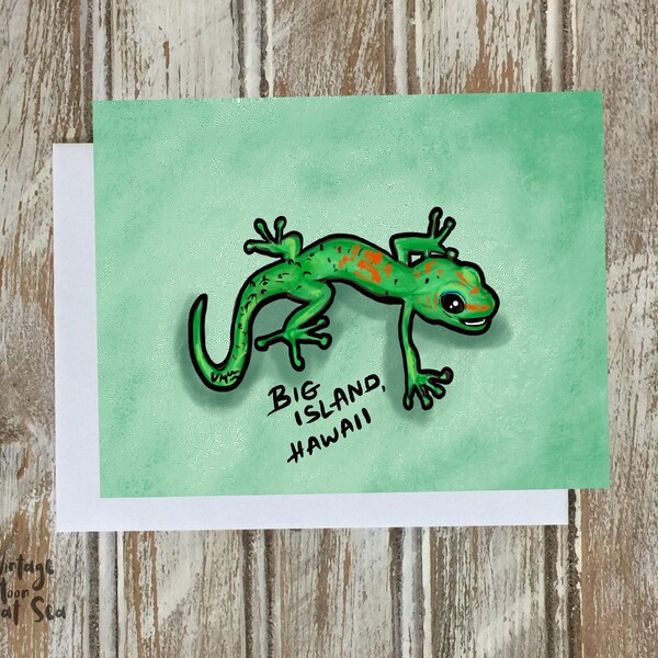 Hawaiian Gecko Art - Etsy