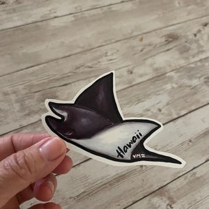 Manta Ray Vinyl Waterproof Sticker, Water Bottle, Hawaii Sticker, Decal ...