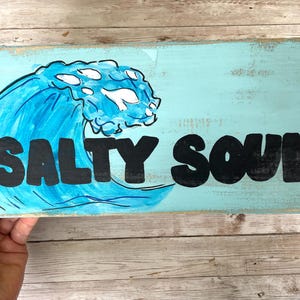 Salty Soul Sign | Beach Lover Gift | Beach | Tropical | Hawaii Sign ...