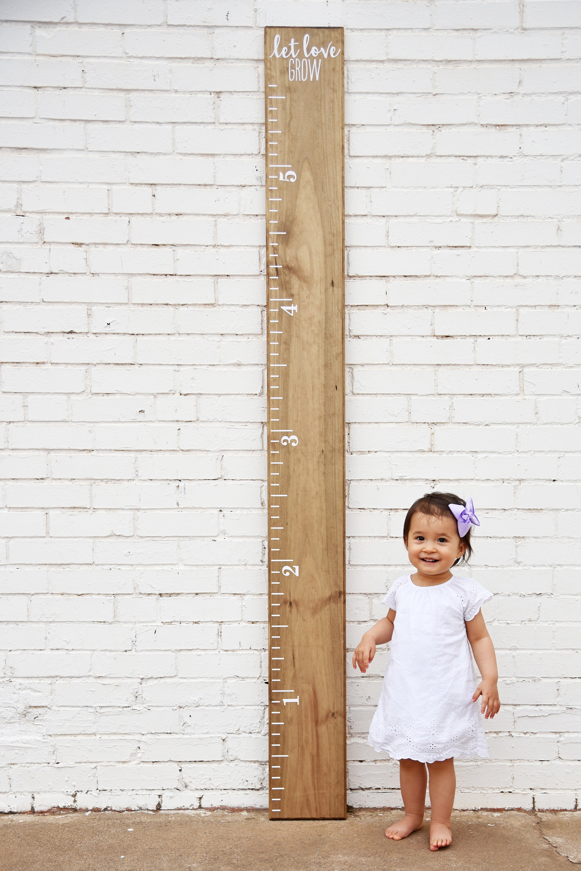 Growth Chart Ruler Add-onlet Love Grow Vinyl | Etsy