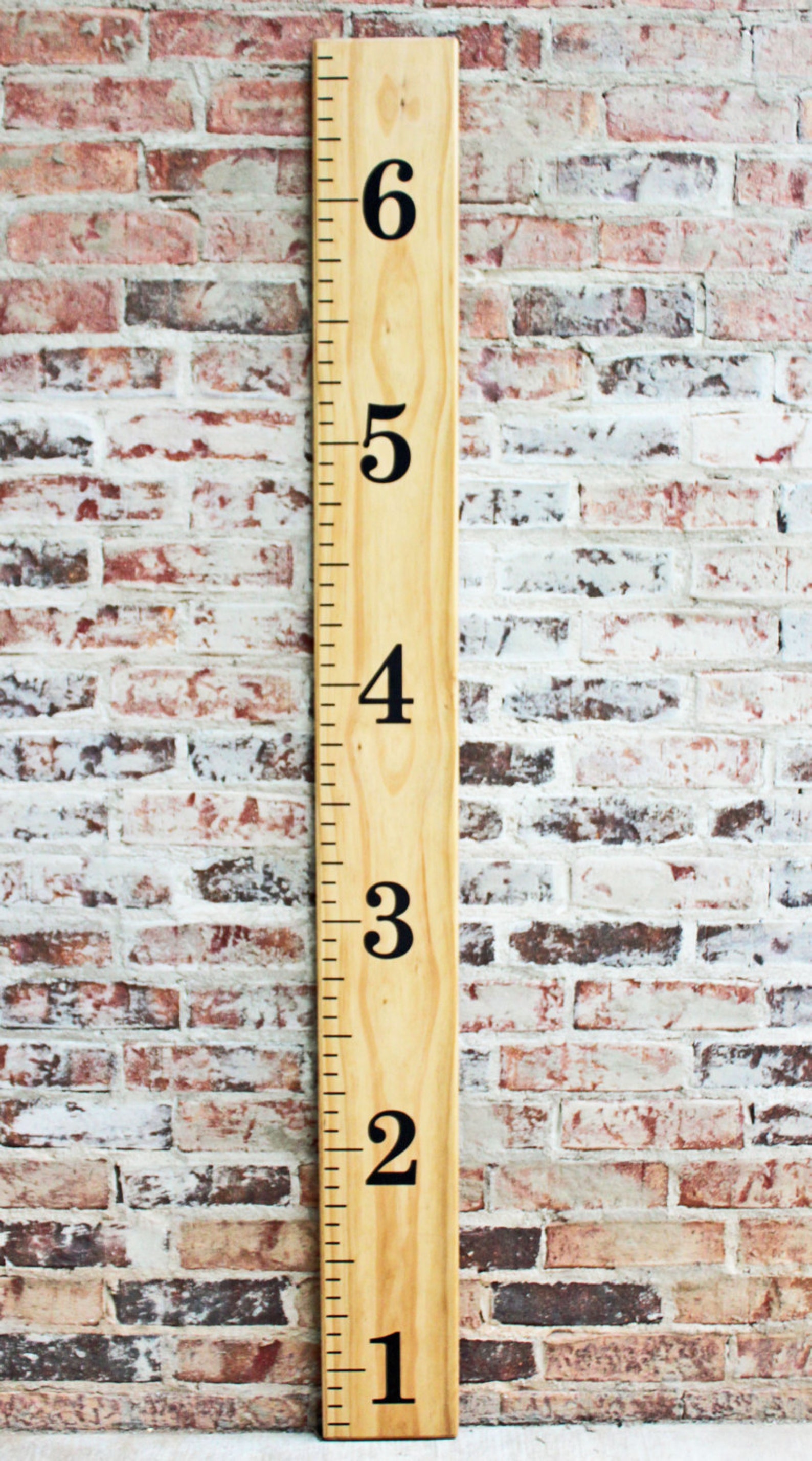 DIY Growth Chart Ruler Vinyl Decal Kit Traditional Style JUMBO s - Etsy
