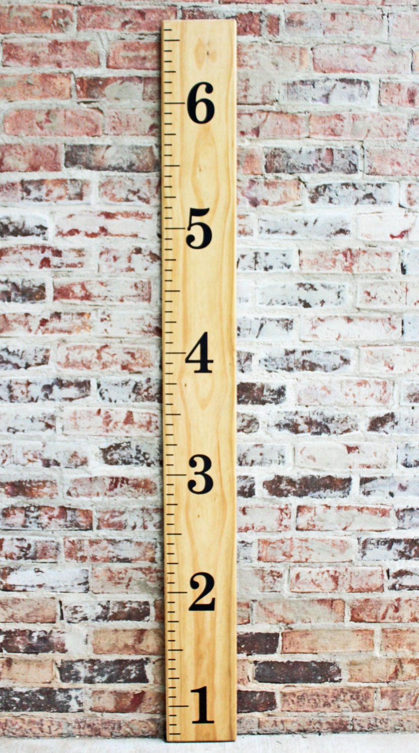 DIY Growth Chart Ruler Vinyl Decal Kit Traditional Style - Etsy