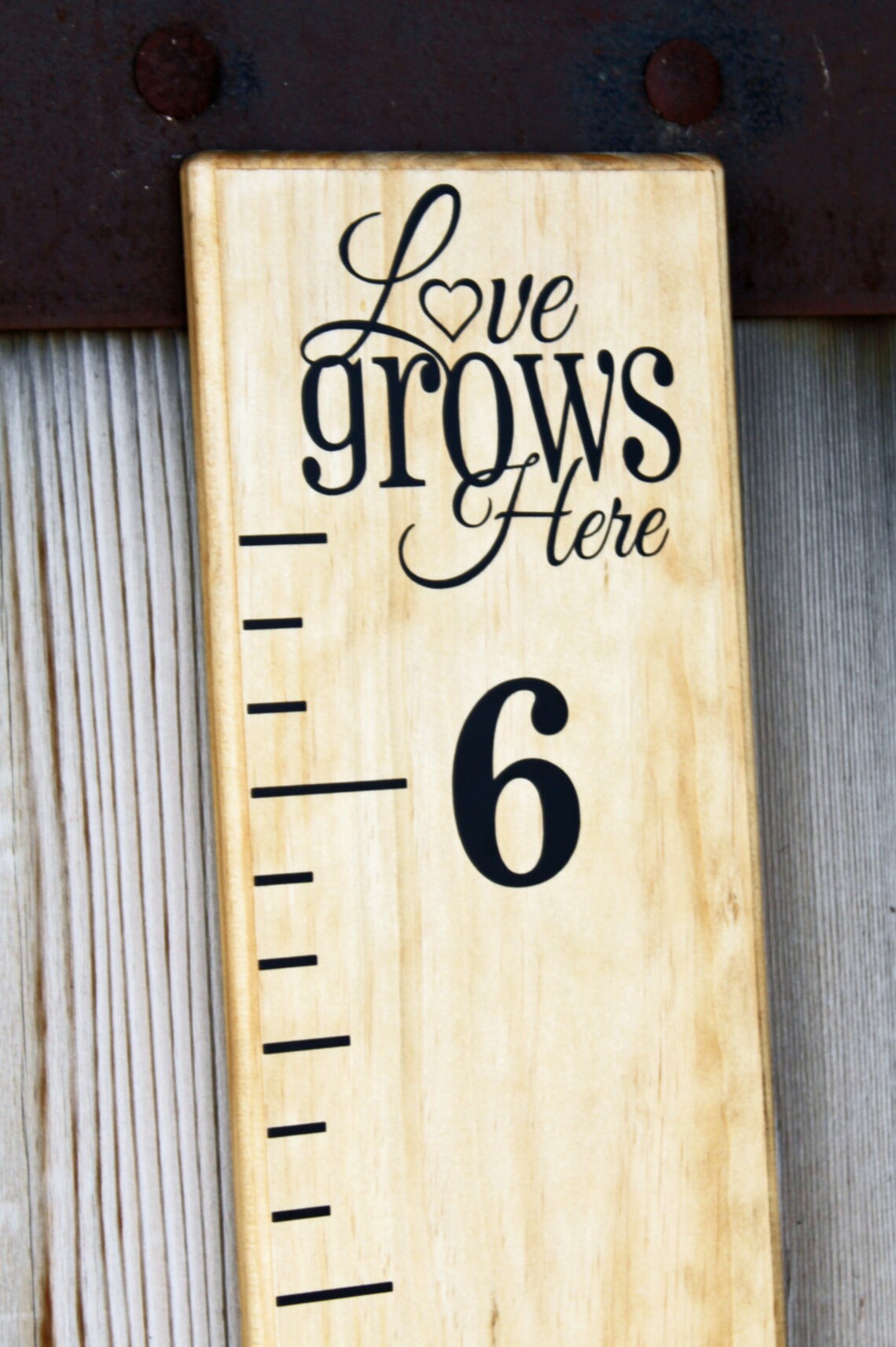 Growth Chart Ruler Add-onlove Grows Here Vinyl - Etsy Canada