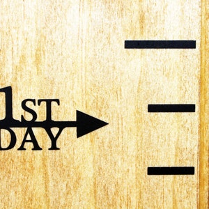 Height Marker for Growth Chart Ruler - Vinyl Decal Arrow With Years ...