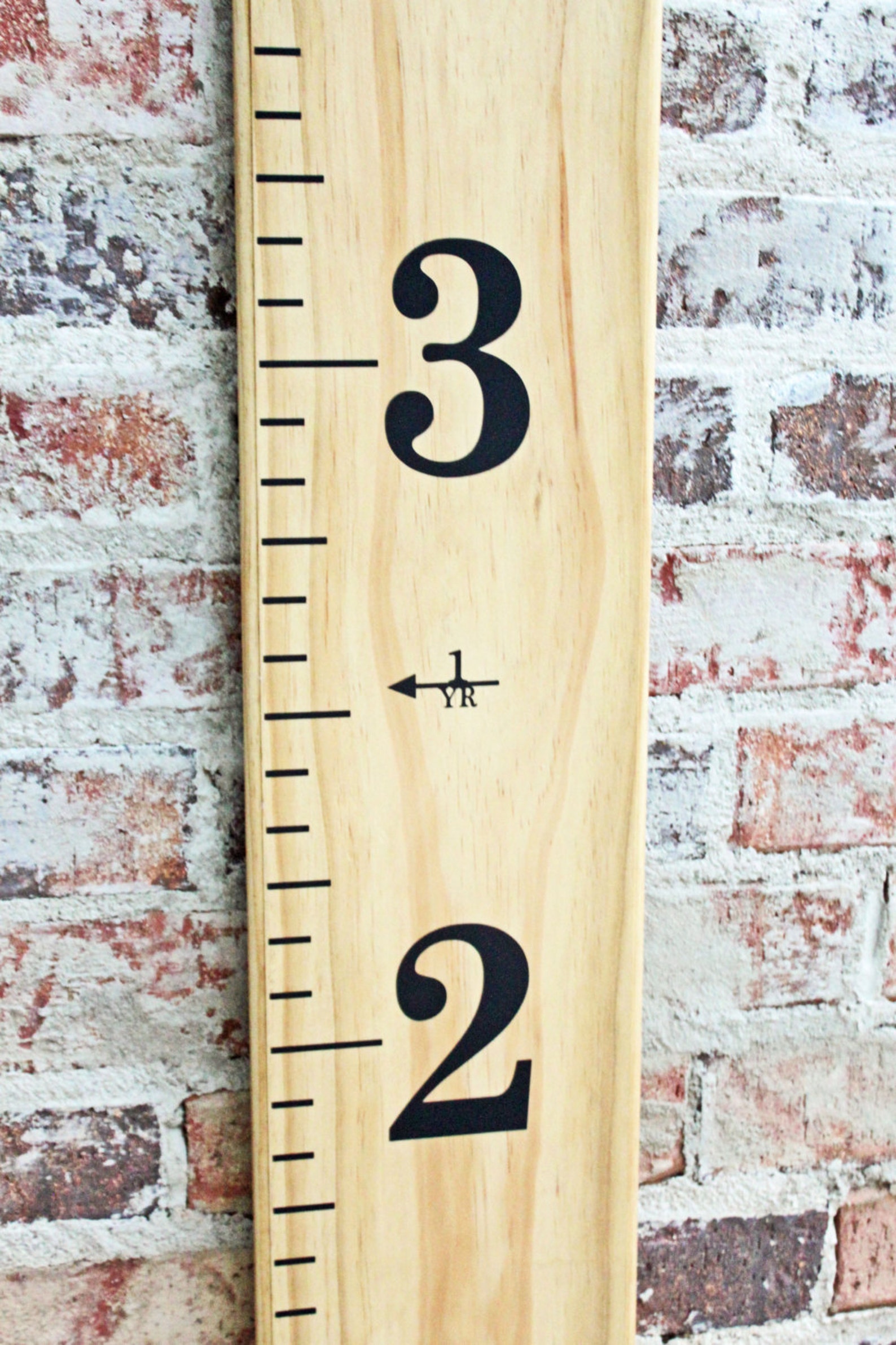 DIY Growth Chart Ruler Vinyl Decal Kit Traditional Style JUMBO s - Etsy