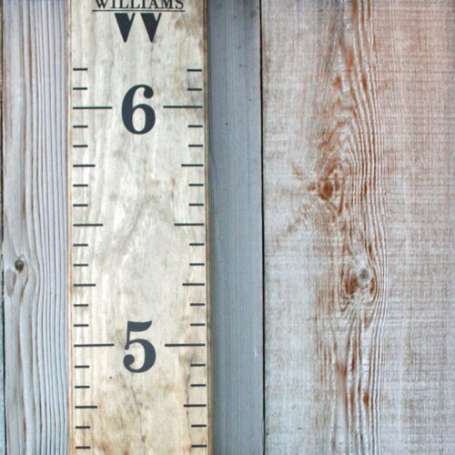 DIY Growth Chart Ruler Vinyl Decal Kit Double Sided Style - Etsy