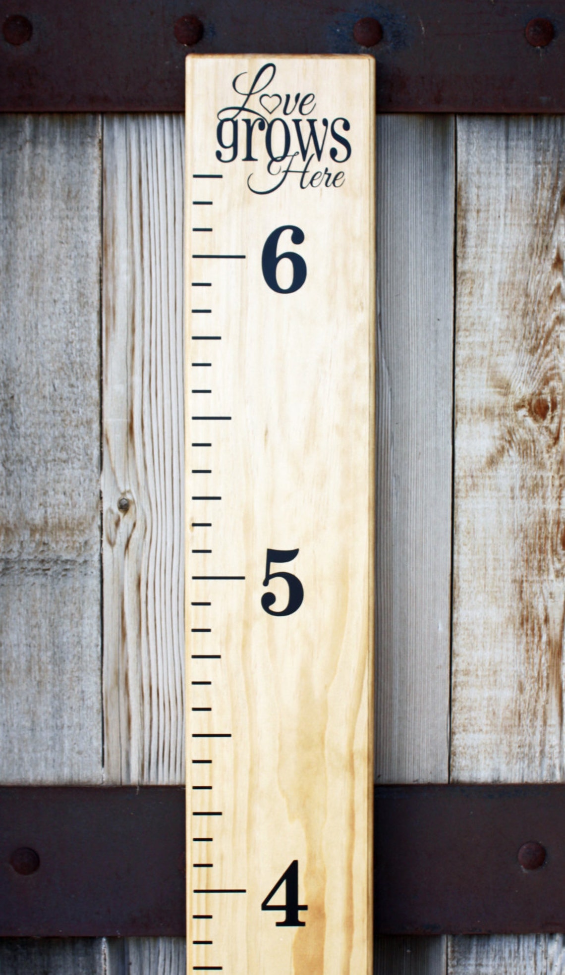 Growth Chart Ruler Add-onlove Grows Here Vinyl - Etsy Canada