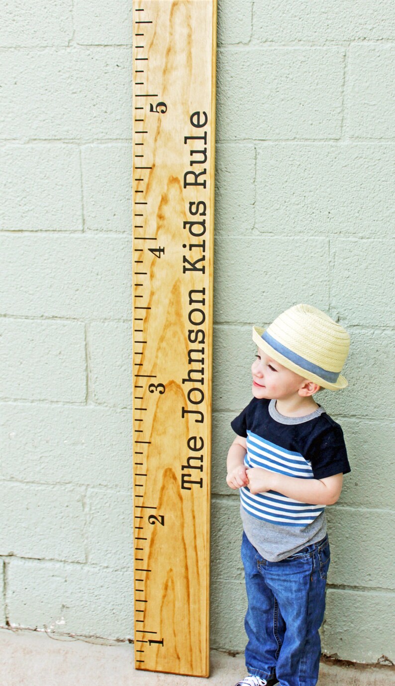 Growth Chart Ruler Add-on Custom Personalization Decal - Etsy