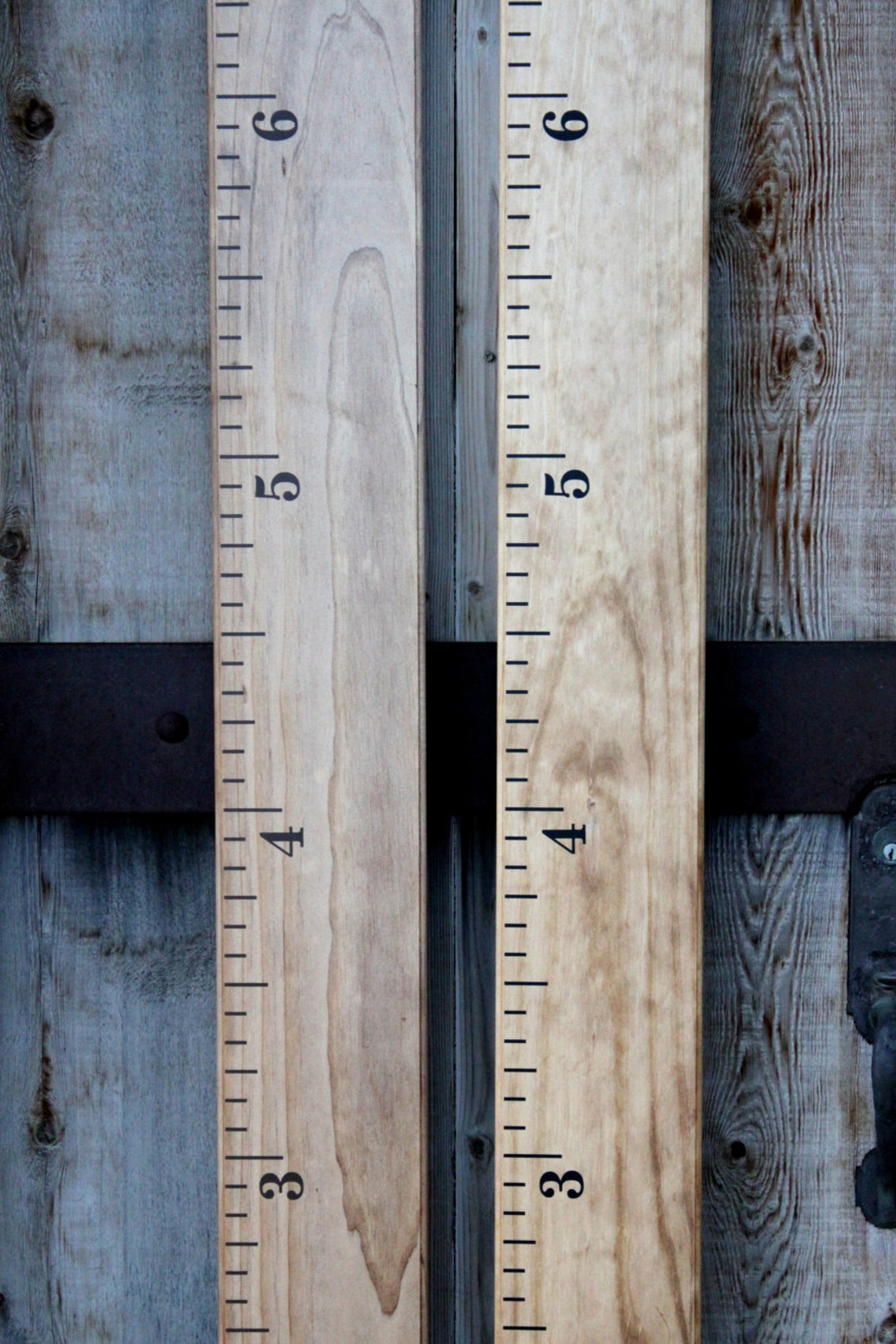 Hand-stained Wooden Growth Chart Ruler Vintage Design - Etsy