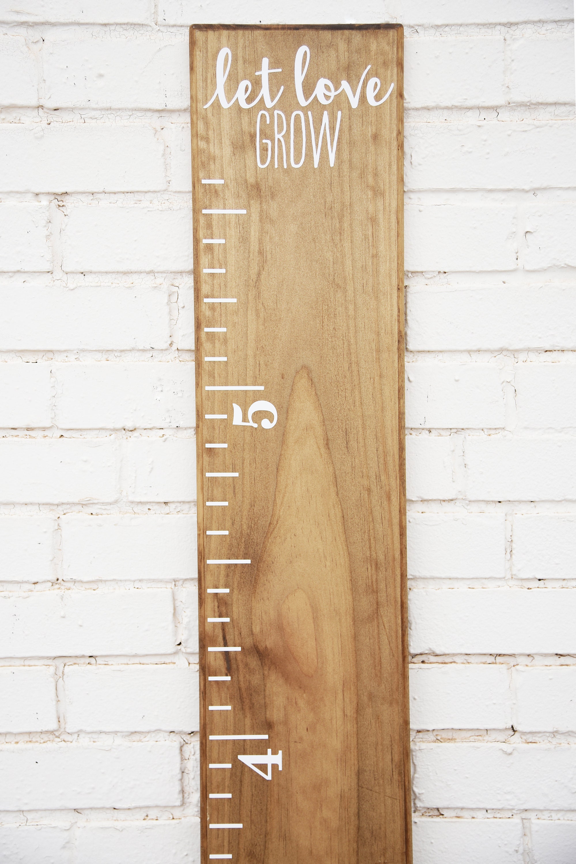 Growth Chart Ruler Add-onlet Love Grow Vinyl | Etsy