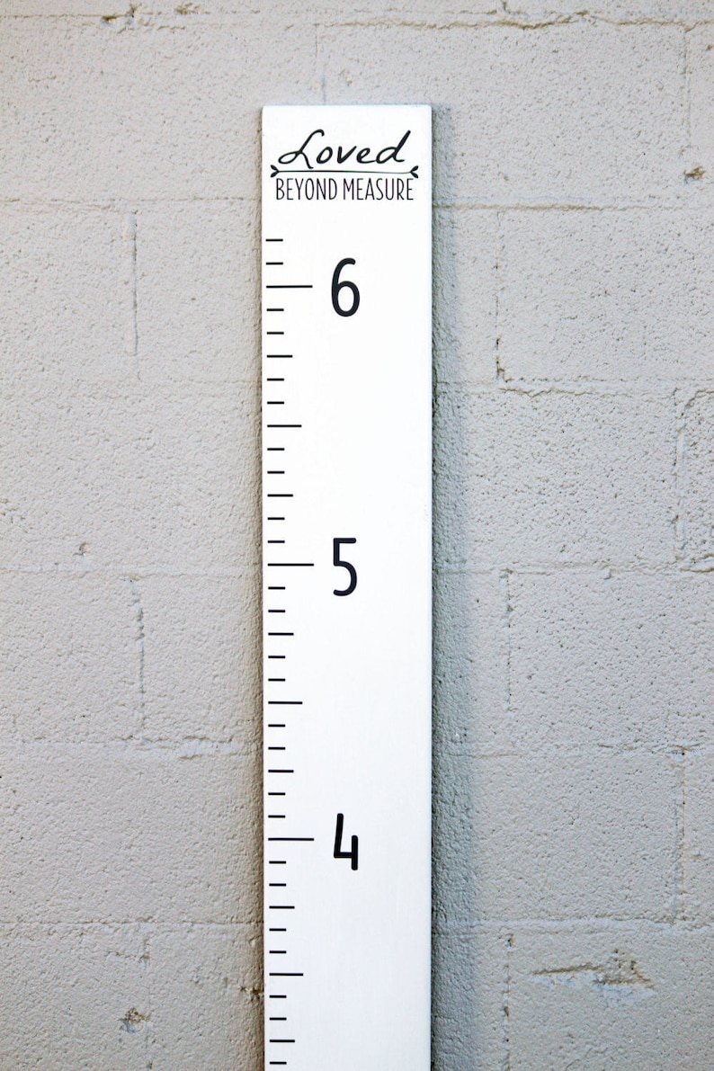 DIY Growth Chart Ruler Vinyl Decal Kit - Modern Style - Etsy