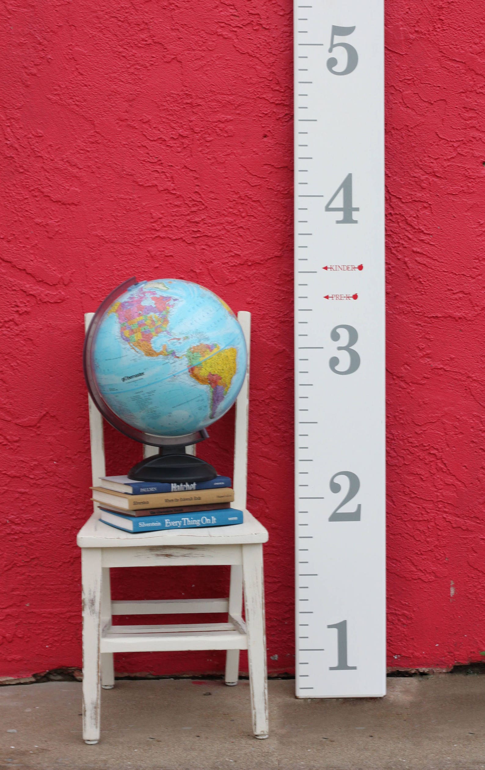 DIY Growth Chart Ruler Vinyl Decal Kit Traditional Style JUMBO s - Etsy