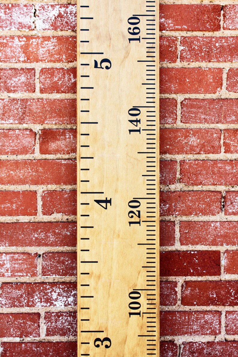 DIY Growth Chart Ruler Vinyl Decal Kit - English/imperial & Metric ...