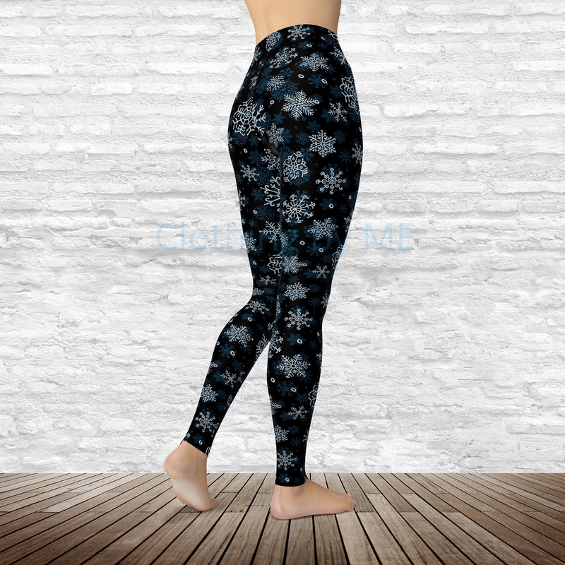 Snowflake Leggings - Etsy