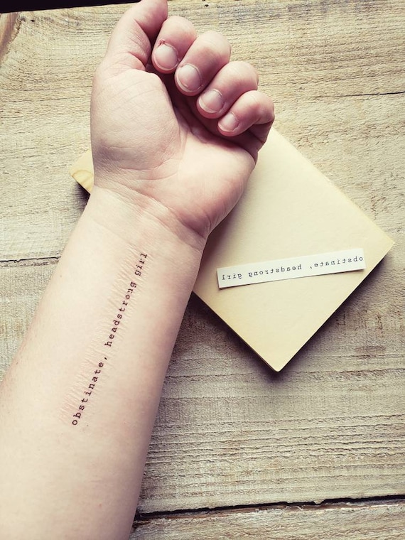Book Quote Tattoos