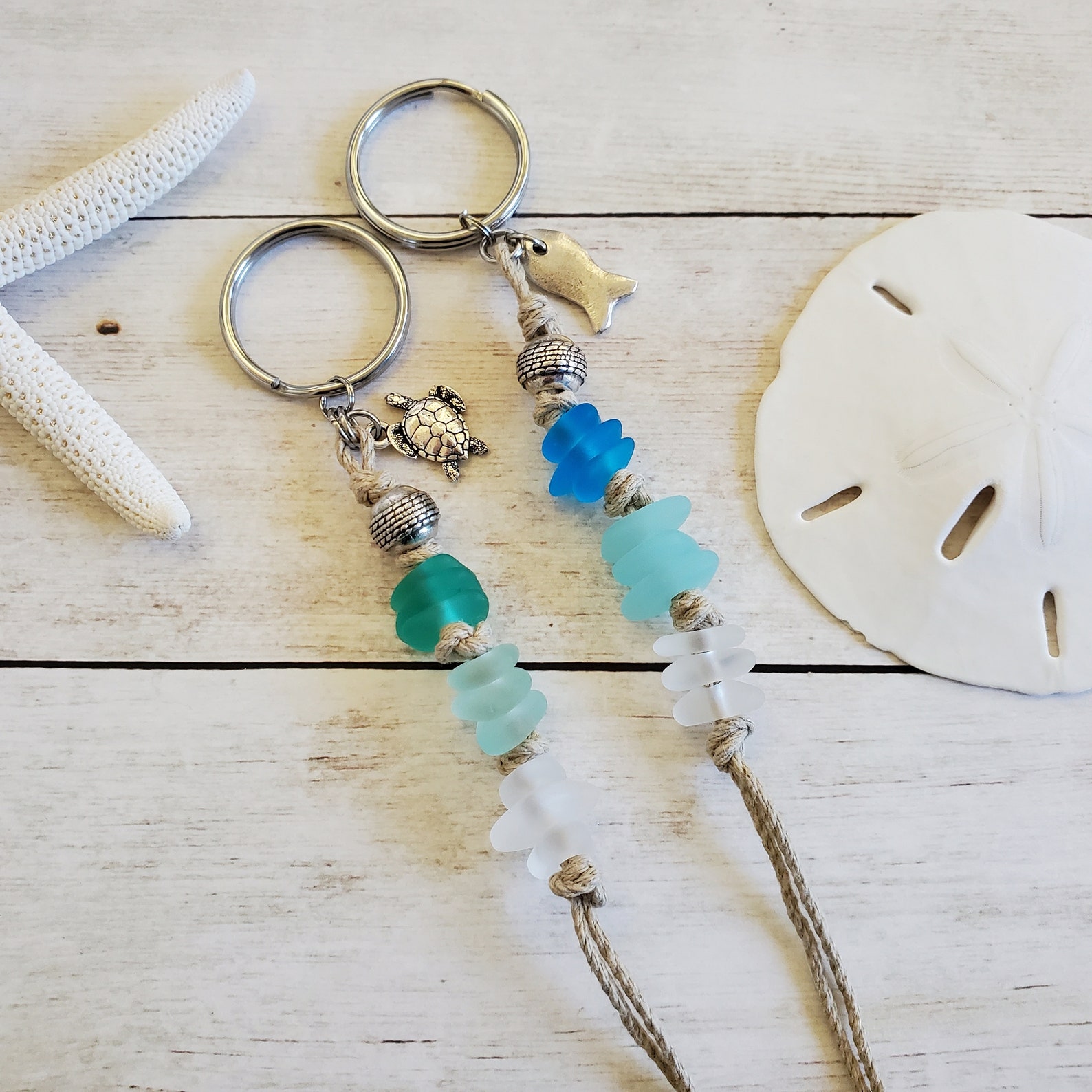 Boho Keychain Coastal Gifts Natural Gifts for Women Sea - Etsy