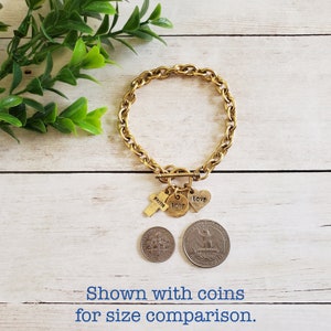 Gold Christian Bracelet, Faith Hope and Love, 1 Corinthians 13:13 ...