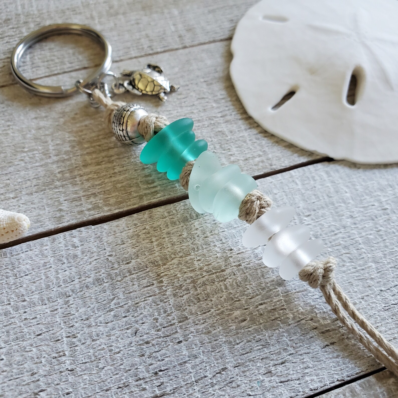 Boho Keychain Coastal Gifts Natural Gifts for Women Sea - Etsy