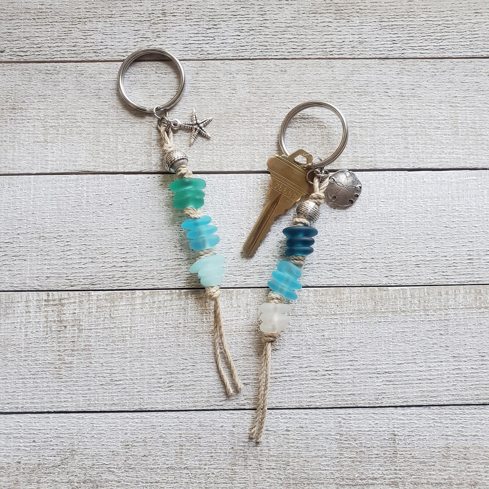 Boho Keychain Coastal Gifts Natural Gifts for Women Sea - Etsy