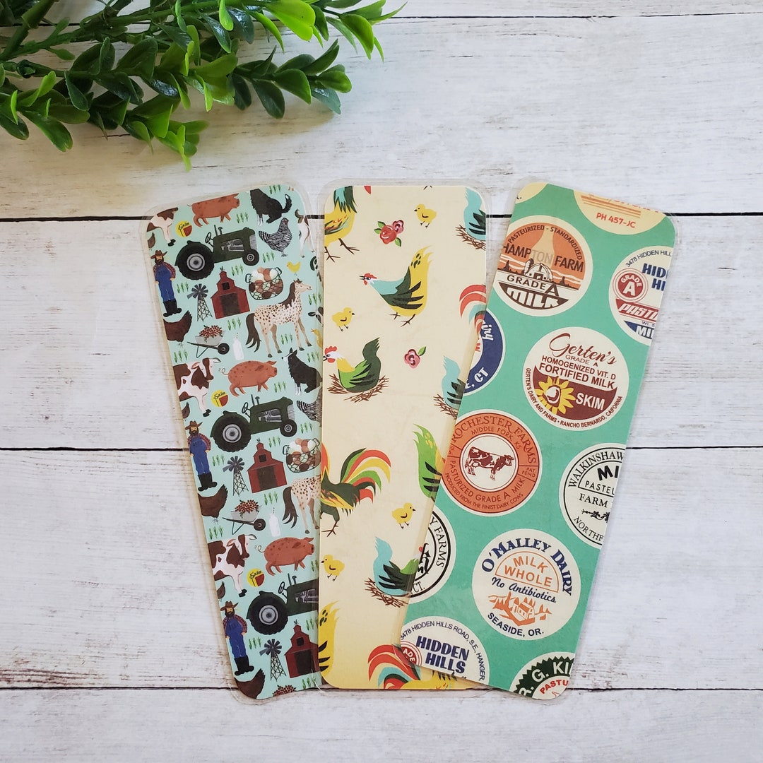 Farm and Country Bookmarks, Chickens, Roosters, Farm Animals, Vintage ...