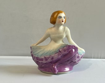 Vintage Perfume Lamp Ballerina Fulper Pottery Figural Lamp Art Deco ...