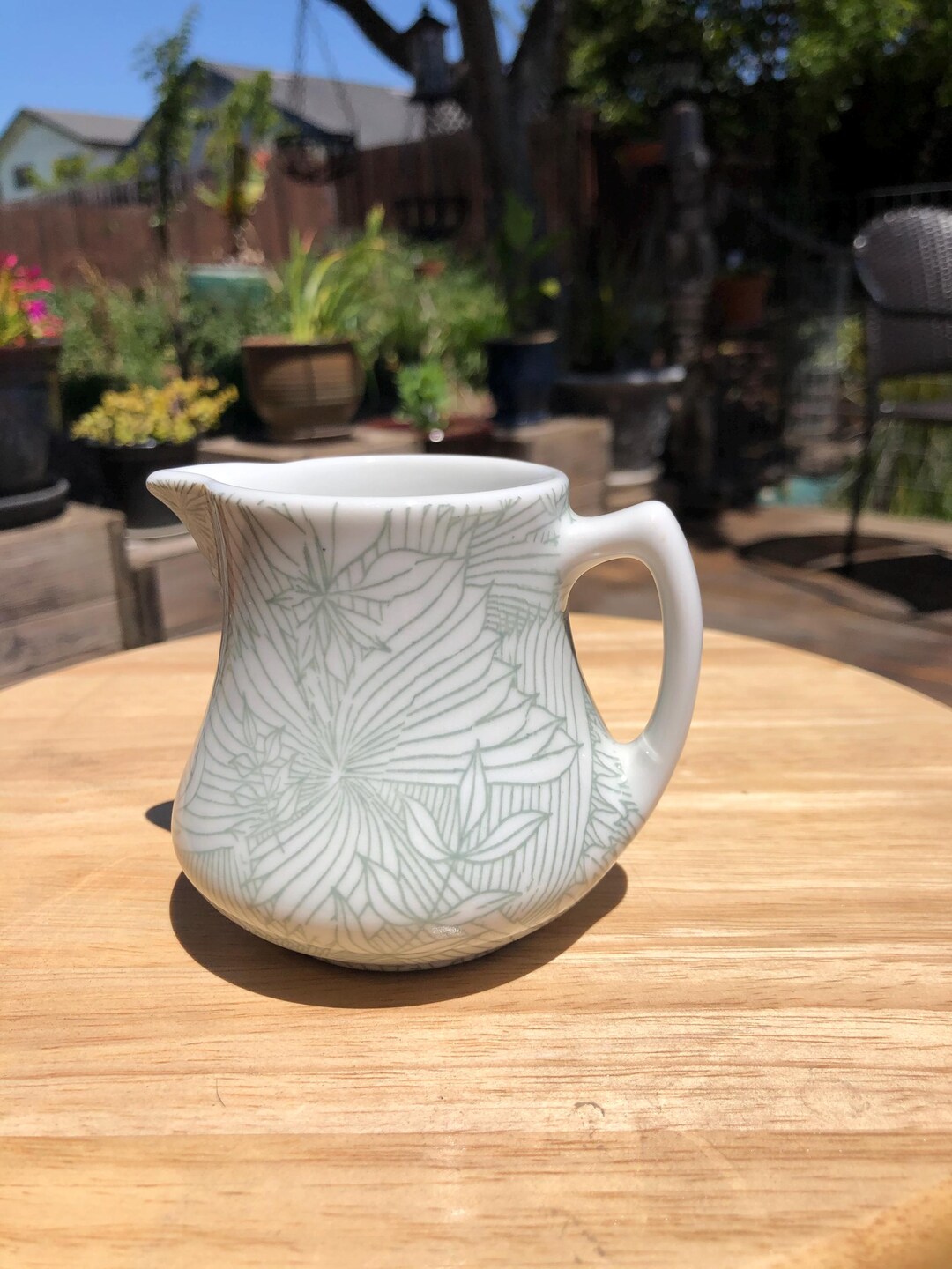 Shenango China Restaurant Creamer Leaves of Grass Designed by Peter ...