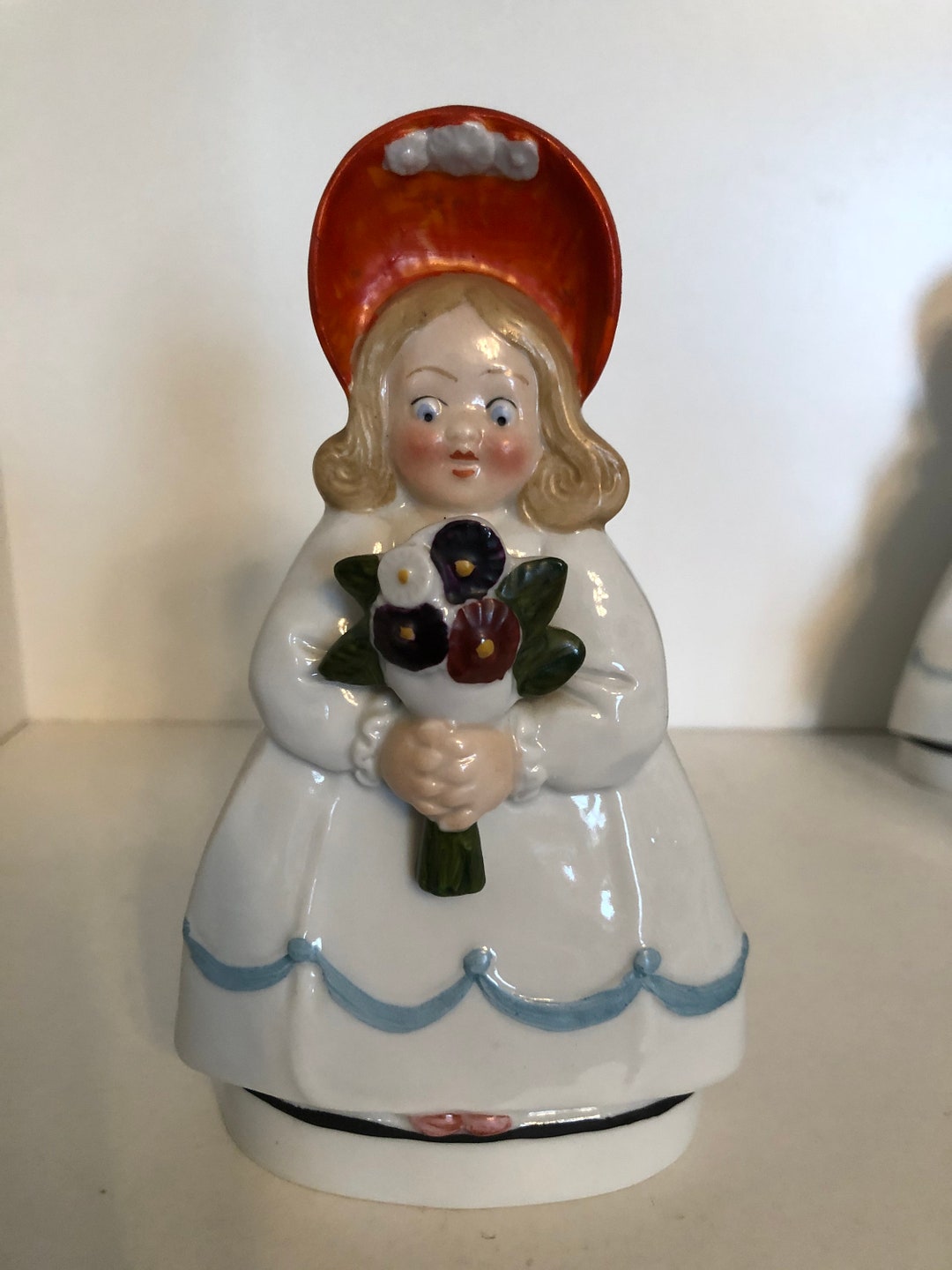 Goebel Germany Porcelain Girl Figural Flask Decanter Bottle - Etsy