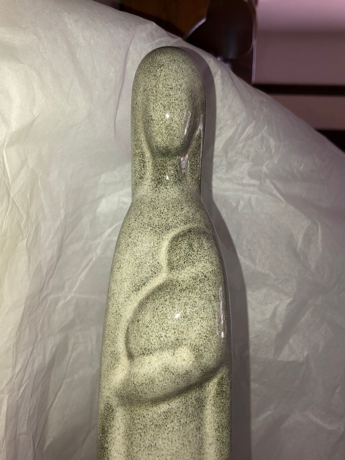 Howard Pierce Porcelain Tall Madonna and Child Glossy Gray - Etsy