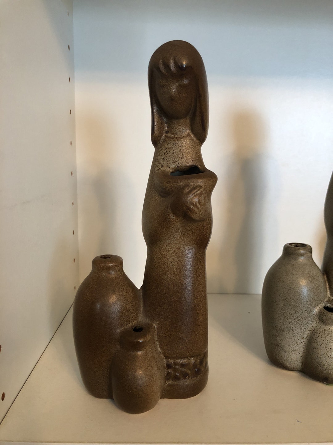 Howard Pierce Porcelain Girl With Jars Signed - Etsy