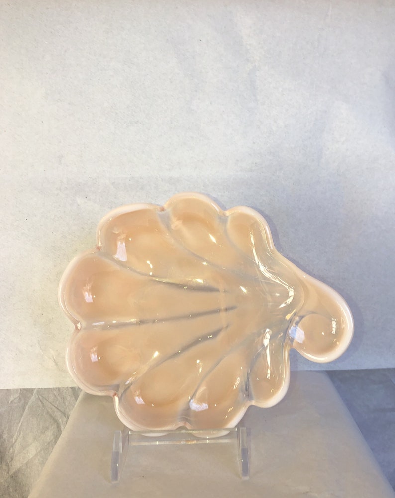 Duncan Miller Glass Pink Opalescent Sanibel Candy Dish - Etsy