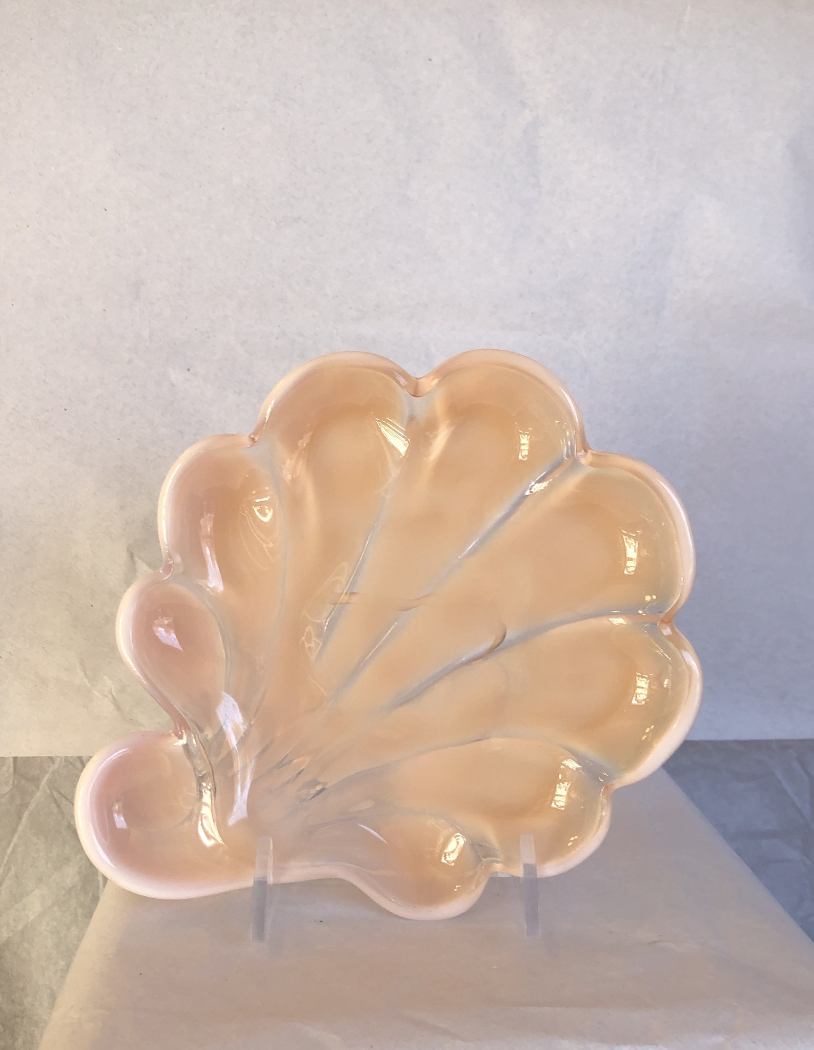 Duncan Miller Glass Pink Opalescent Sanibel Candy Dish - Etsy