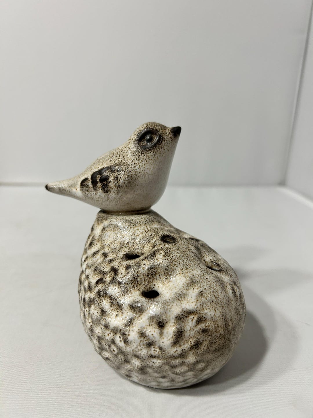 Howard Pierce Bird on Rock Flower Frog Flower Arranger - Etsy