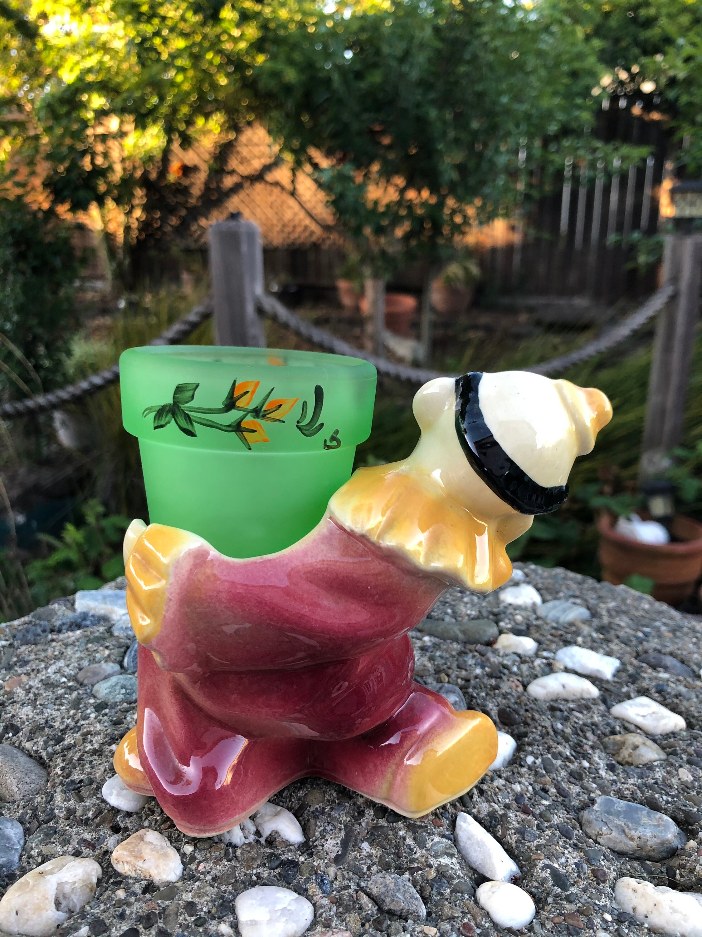 Shawnee Pottery 1950's JoJo Clown Flower Pot Holder and - Etsy España
