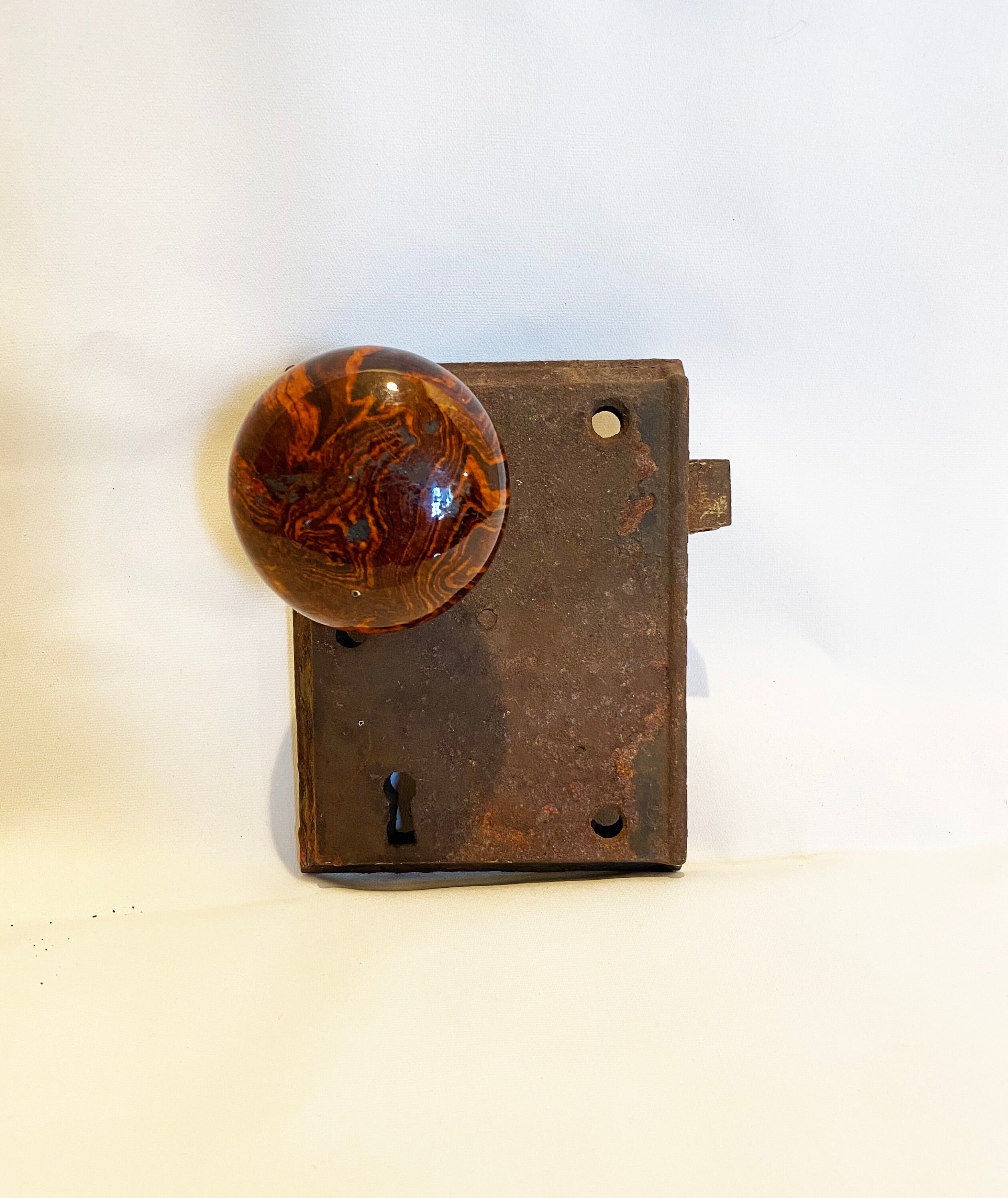 Antique Door Knob and Lock Vintage Door Handle - Etsy