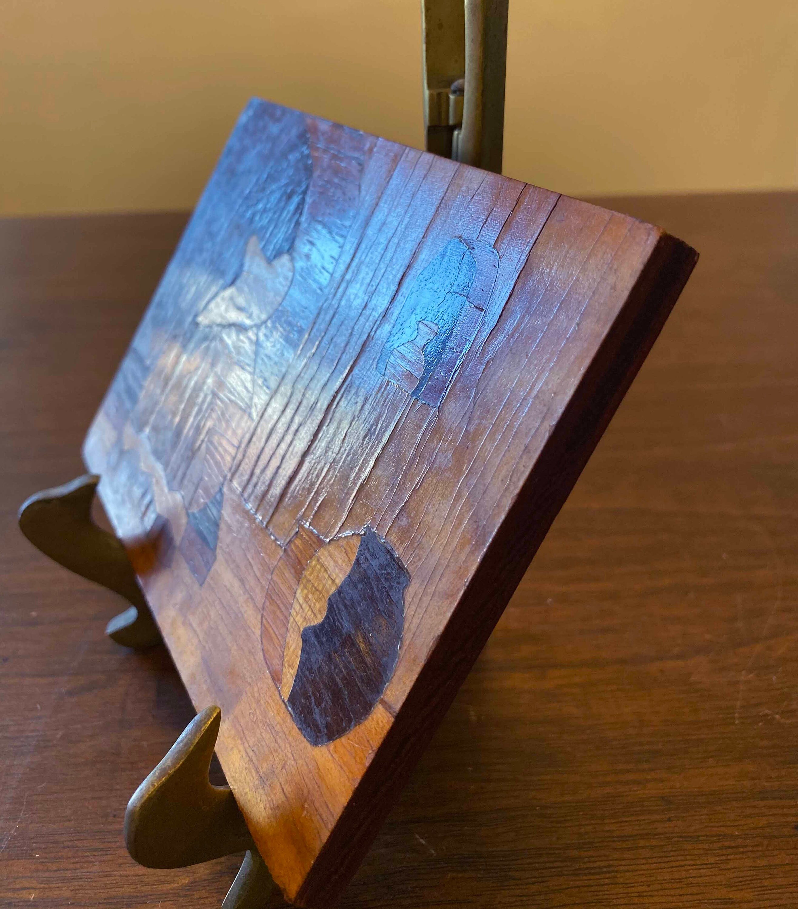 Vintage Wood Inlay Art siesta - Etsy