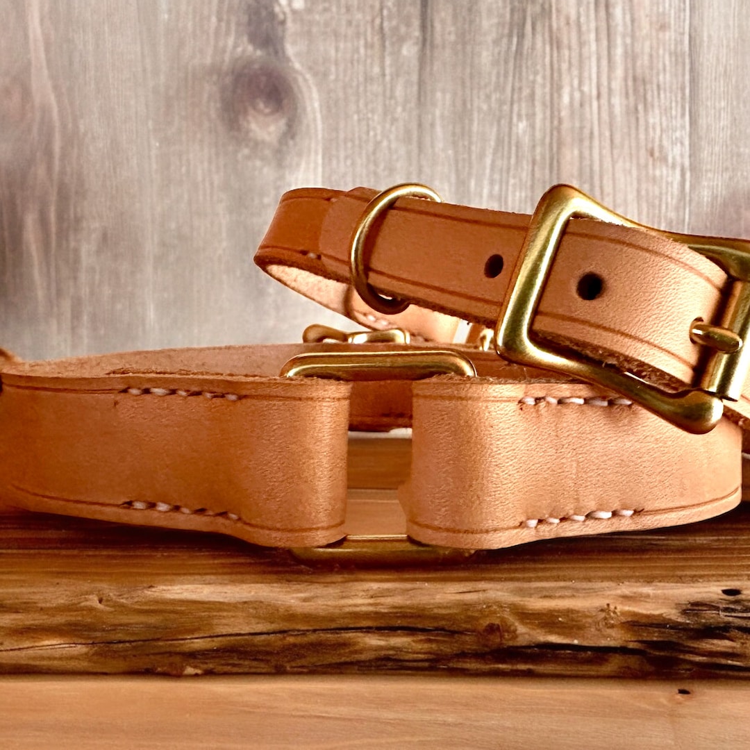 Extra Heavy Leather Field/safety Collar All Natural Veg Tanned Solid ...
