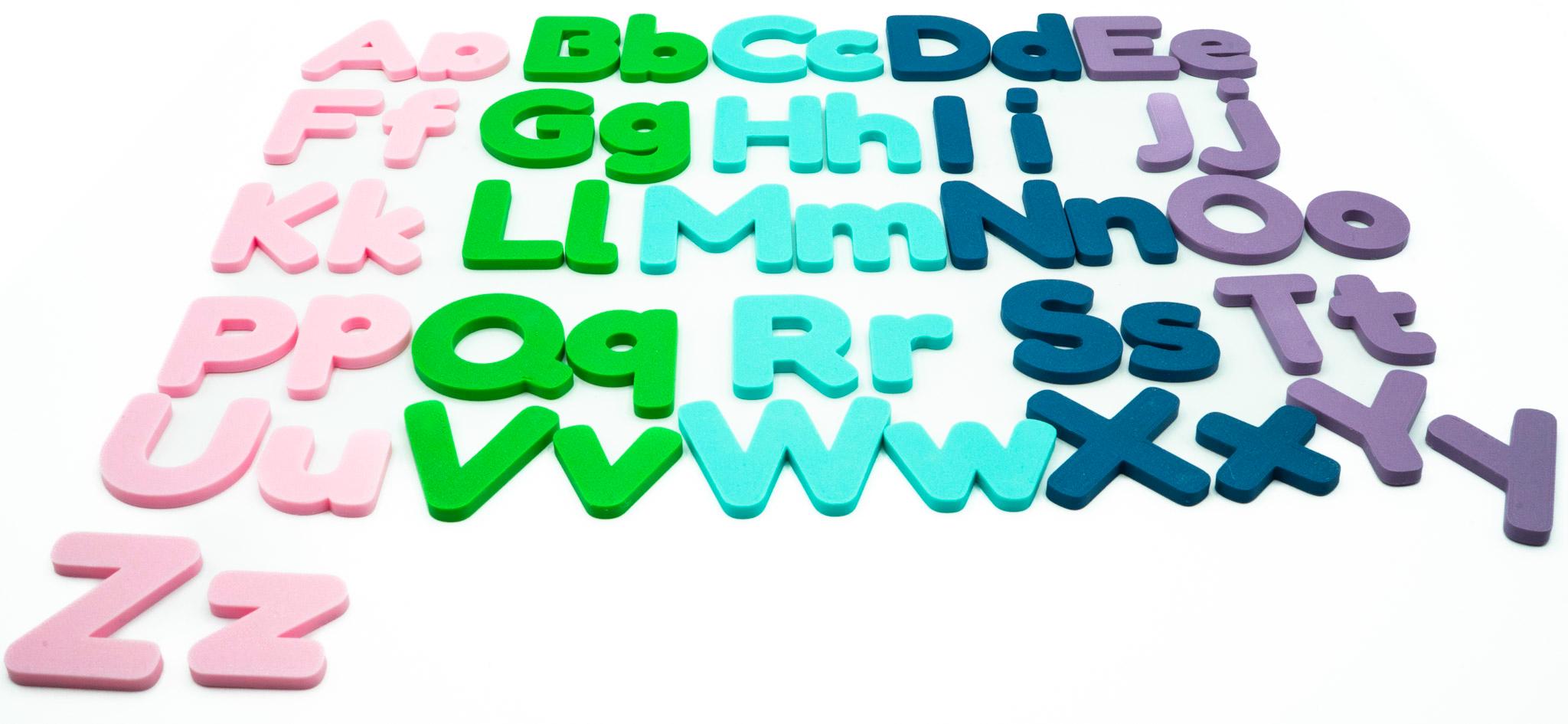 3D Printed Alphabet Set: Homeschool Sensory Play - Etsy