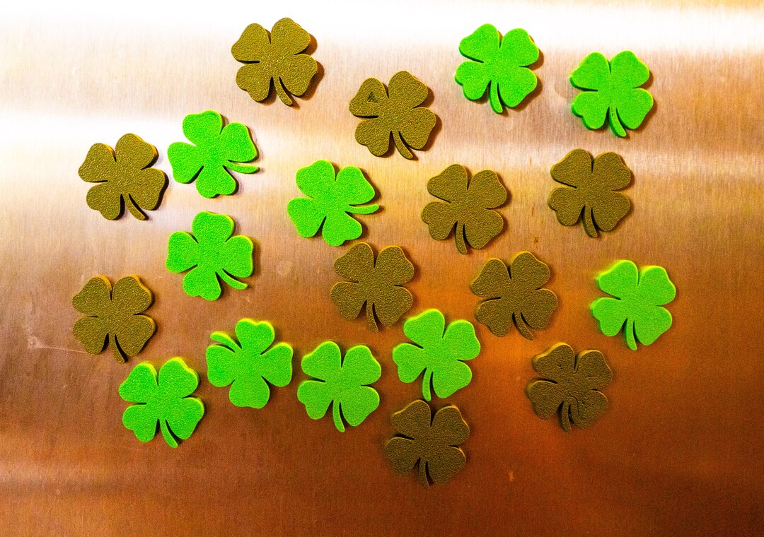 Shamrock Magnets SET OF 10/20/30 Four Leaf Clover Magnets Fridge Magnet ...
