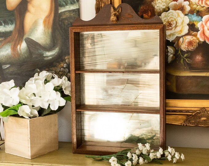 Whimsical Wooden Vintage Curio Box Wall Hanging Featuring Dog - Etsy