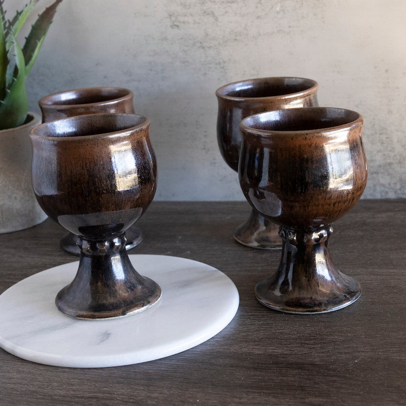 Ceramic Wine Goblet - Etsy