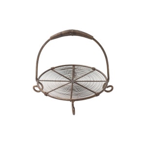 Footed Display Fruit or Cake Wire Platter Stand With Handle/cooling ...