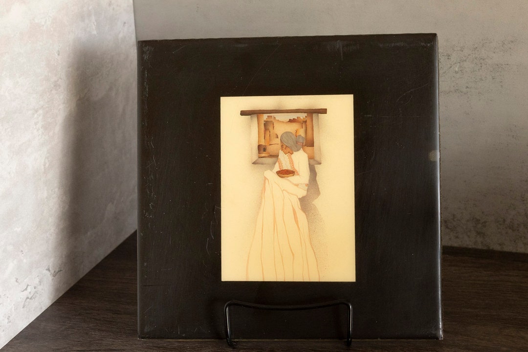 Old Matriarch in the Window Amado Pena Decorative Tile - Etsy