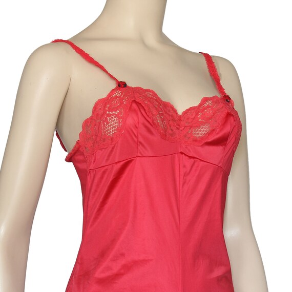 1970s Red Lace Teddy Onesie Size S By Jezebel Renee H… - Gem