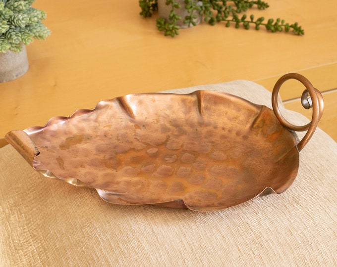 Vintage Gregorian Solid Copper Leaf Tray/dish Made in USA - Etsy