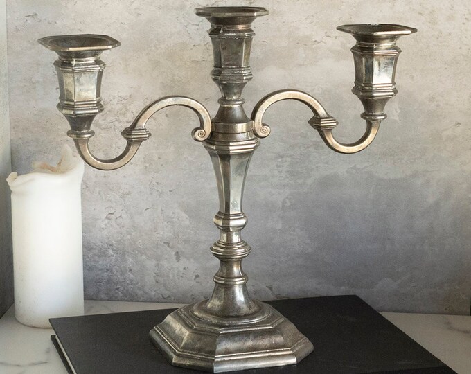 Candelabra 3 Arm Candle Stick Holder Art Nouveau - Etsy