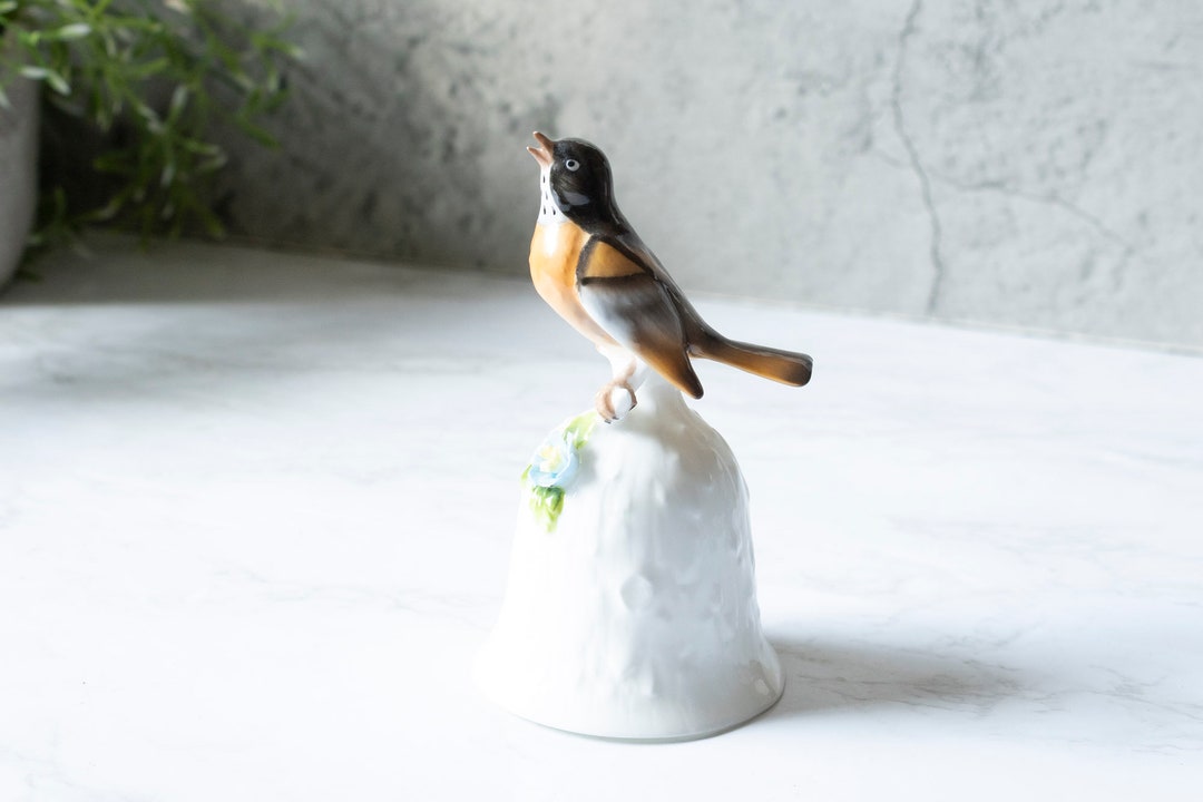 Bone China Bird Bell Maruri Masterpiece 1978 Enesco Marked - Etsy