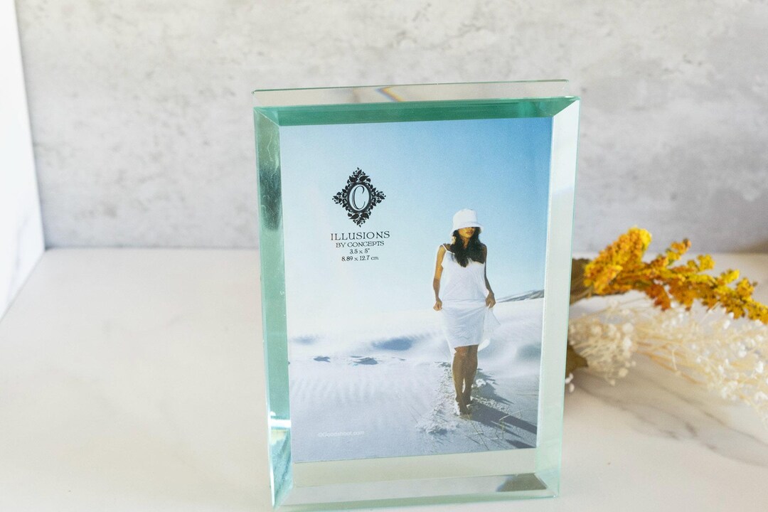 Glass Block Photo Frame by Illusions by Concepts - Etsy