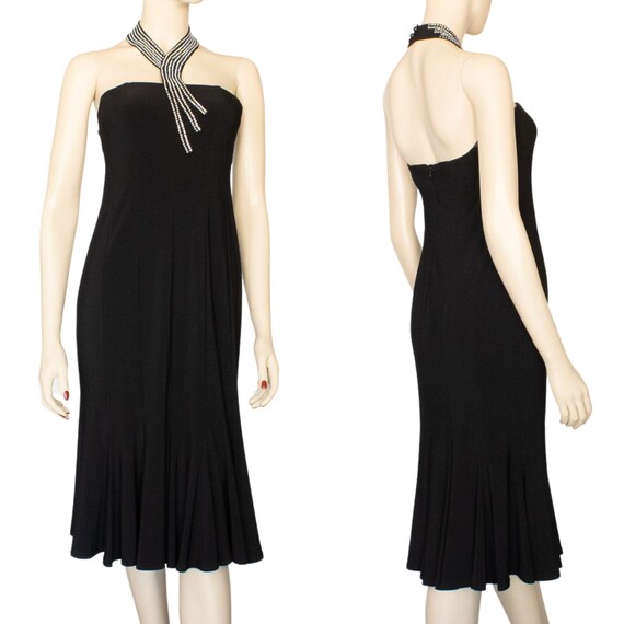 Vintage Joseph Ribkoff Black and White Jumpsuit with … - Gem