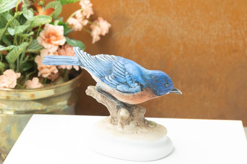 Vintage Lefton China Hand Painted Bluebird KW395 Figurine - Etsy