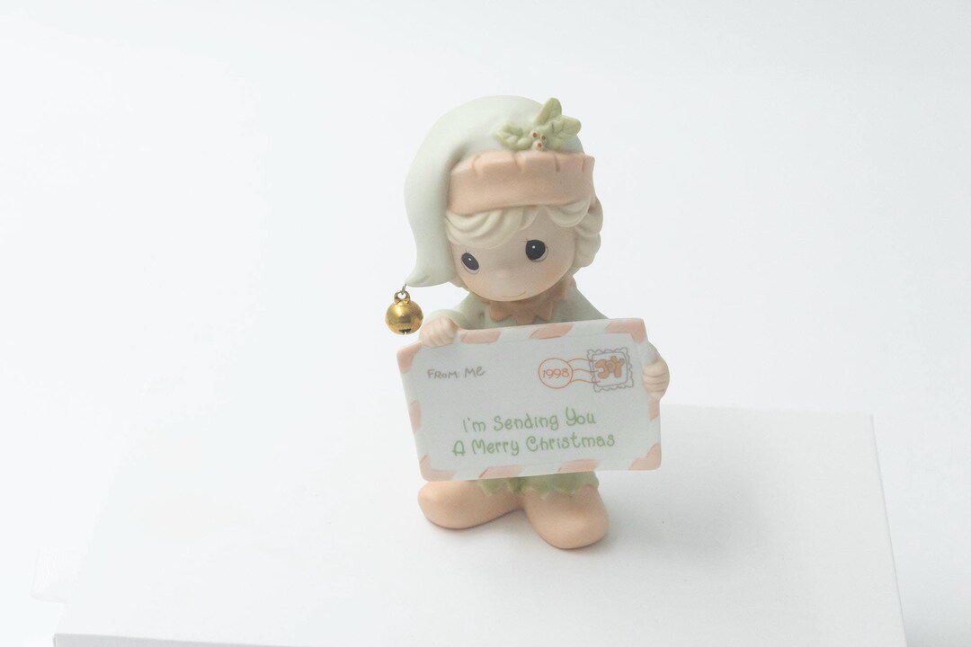 Vintage Precious Moments by Enesco I'm Sending You A Merry Christmas ...